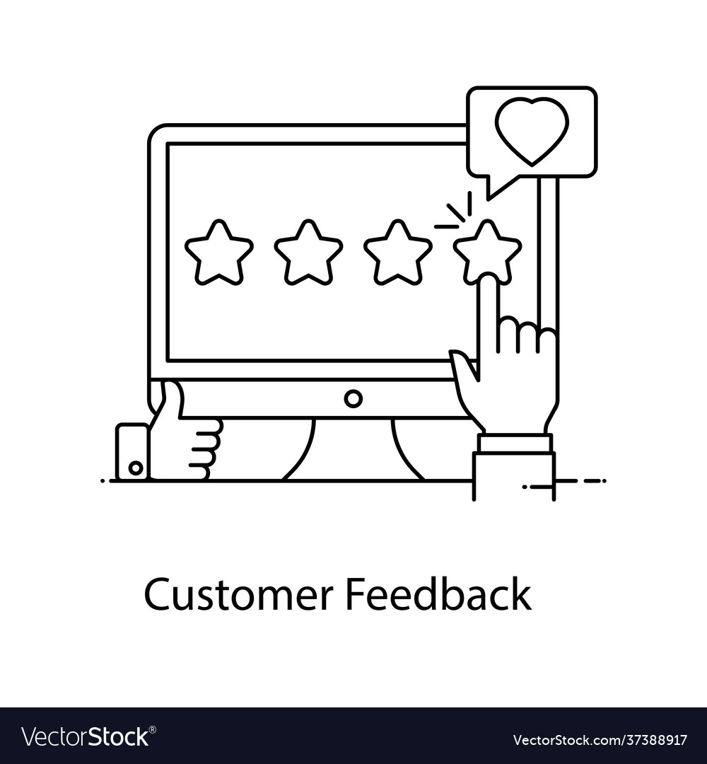 Customer feedback Royalty Free Vector Image - VectorStock
