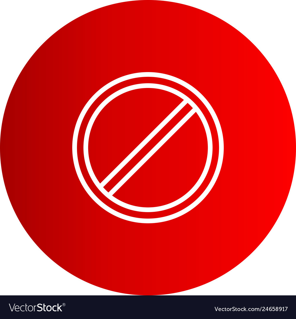 Forbidden icon Royalty Free Vector Image - VectorStock