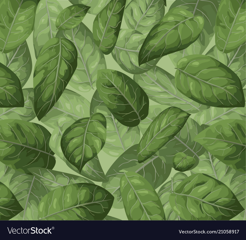 Greenery Seamless Pattern Royalty Free Vector Image