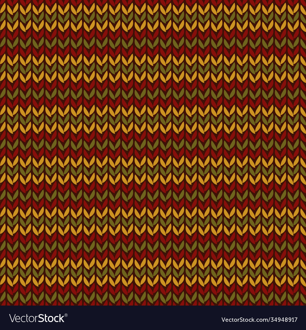 Knitted seamless pattern background Royalty Free Vector