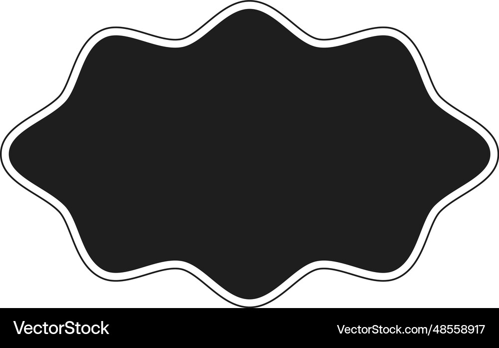 Sunburst label badge 8 wave starburst promo blast Vector Image