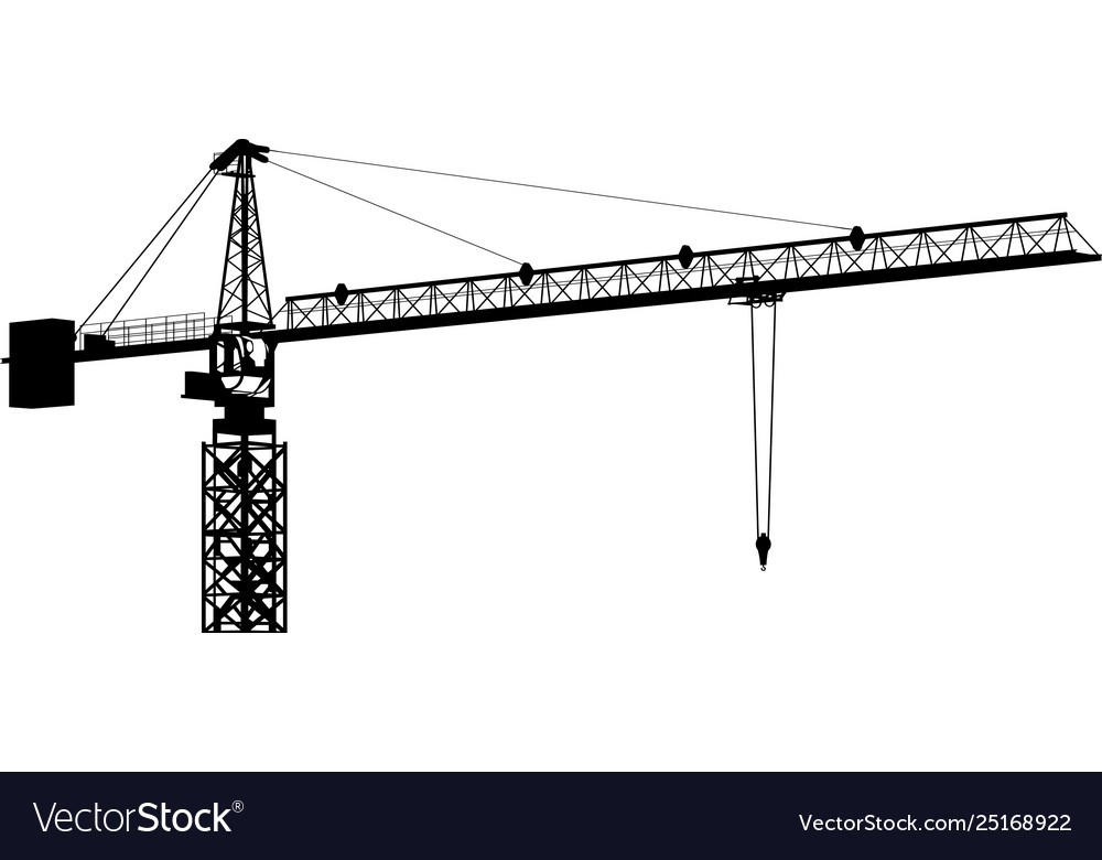 Construction crane eps Royalty Free Vector Image