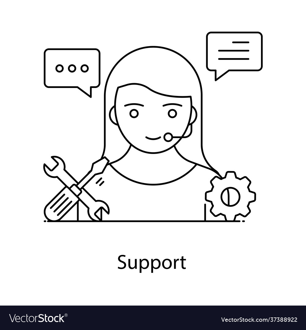 Support Royalty Free Vector Image - VectorStock