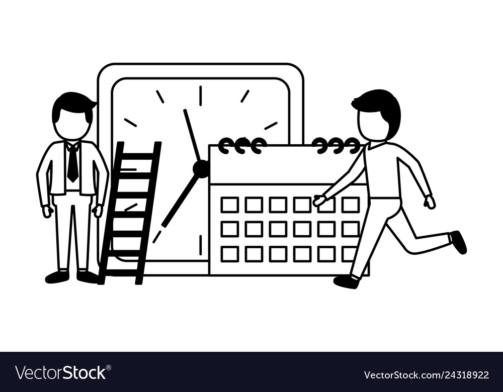 Work clock bulb Royalty Free Vector Image - VectorStock