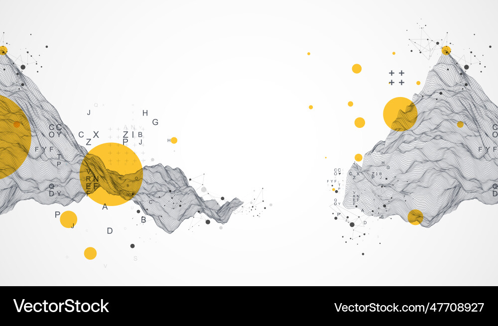 Abstract scientific and technical background Vector Image