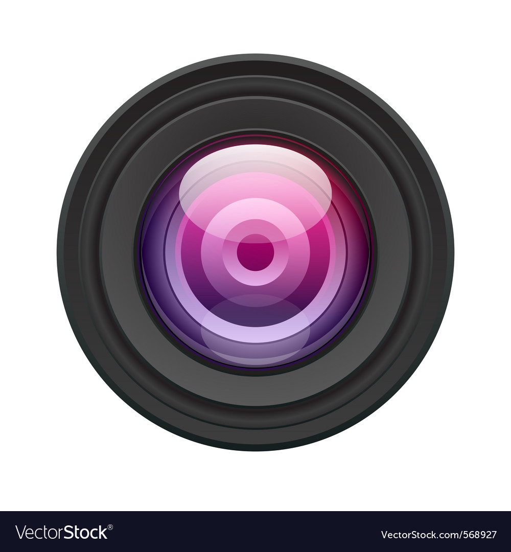 Camera lens Royalty Free Vector Image - VectorStock