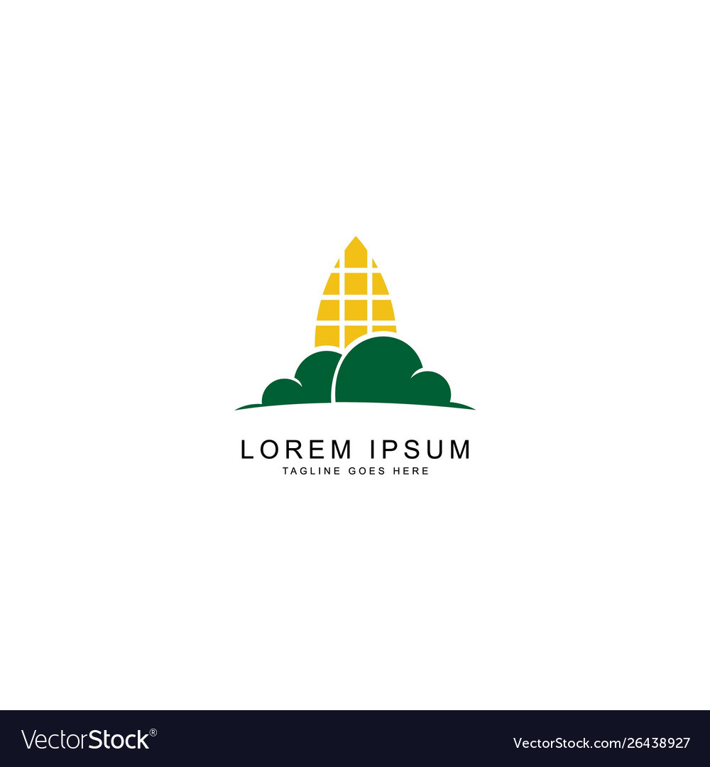 Corn logo template Royalty Free Vector Image - VectorStock