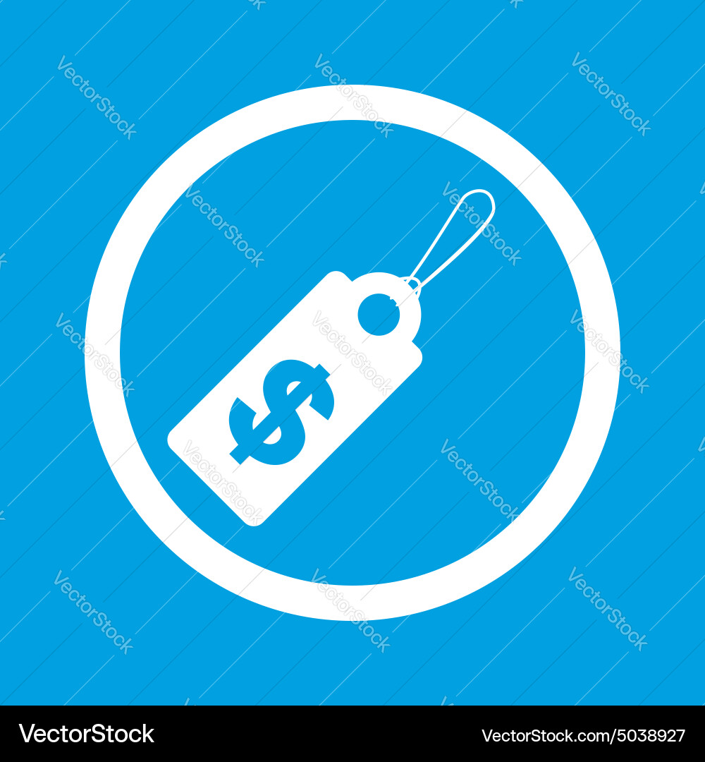 Dollar price sign icon Royalty Free Vector Image