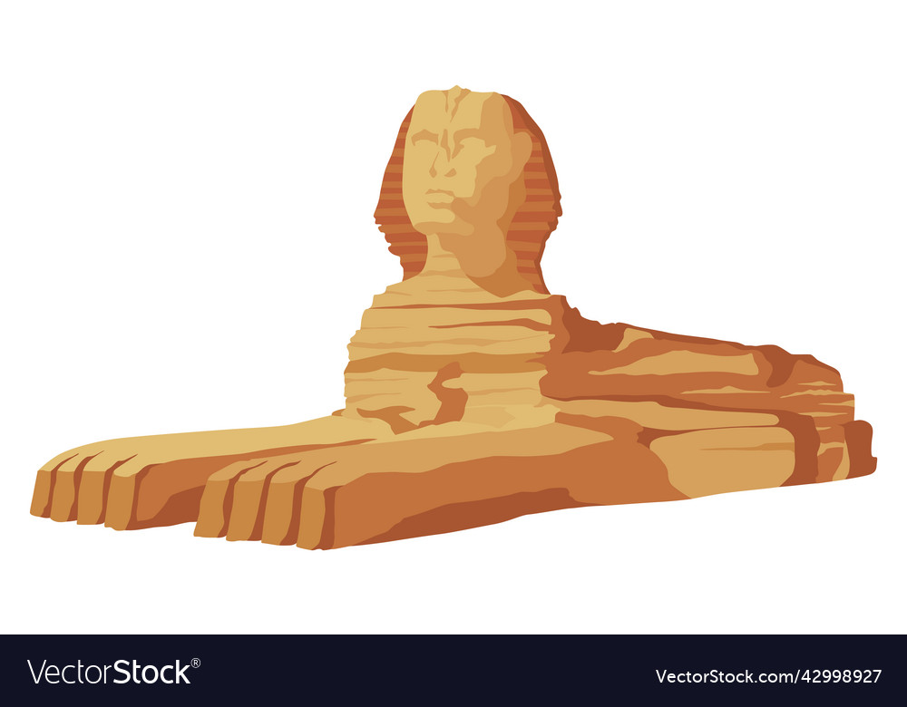 Egyptian sphinx statue symbol of ancient egypt Vector Image