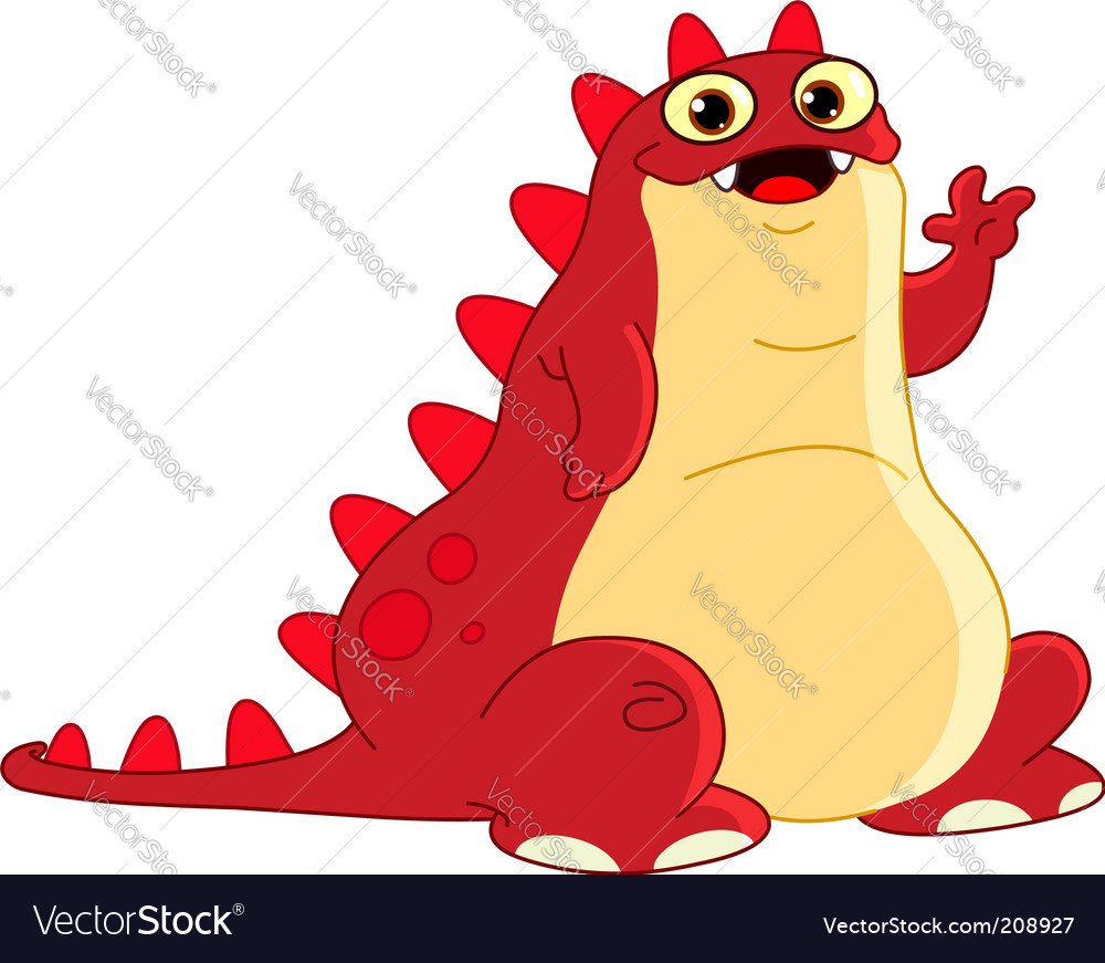 Hello monster Royalty Free Vector Image - VectorStock