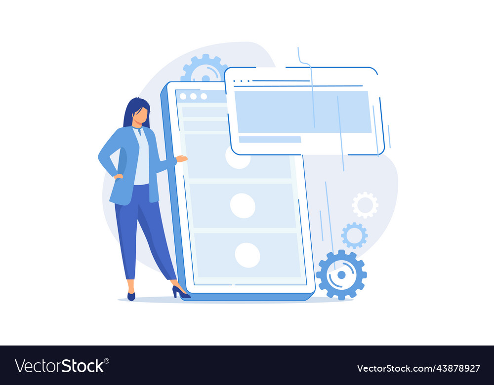 Microsite development web development Royalty Free Vector Microsite development web development Royalty Free Vector
