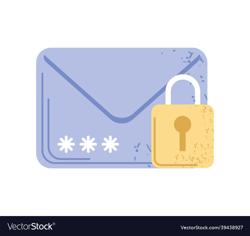 Security message online Royalty Free Vector Image