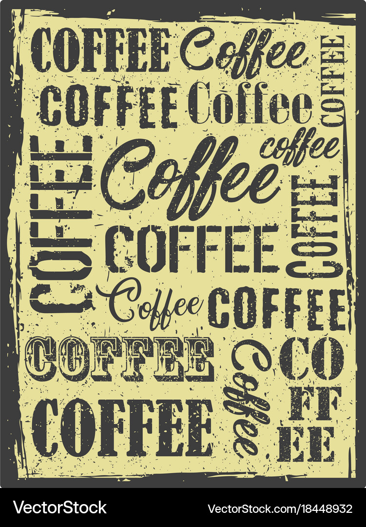 Coffee shop poster Royalty Free Vector Image - VectorStock