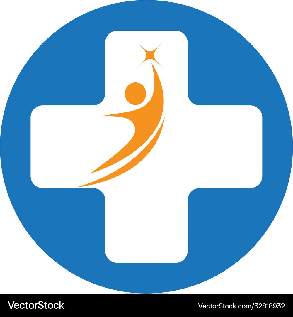 Health medical logo Royalty Free Vector Image - VectorStock