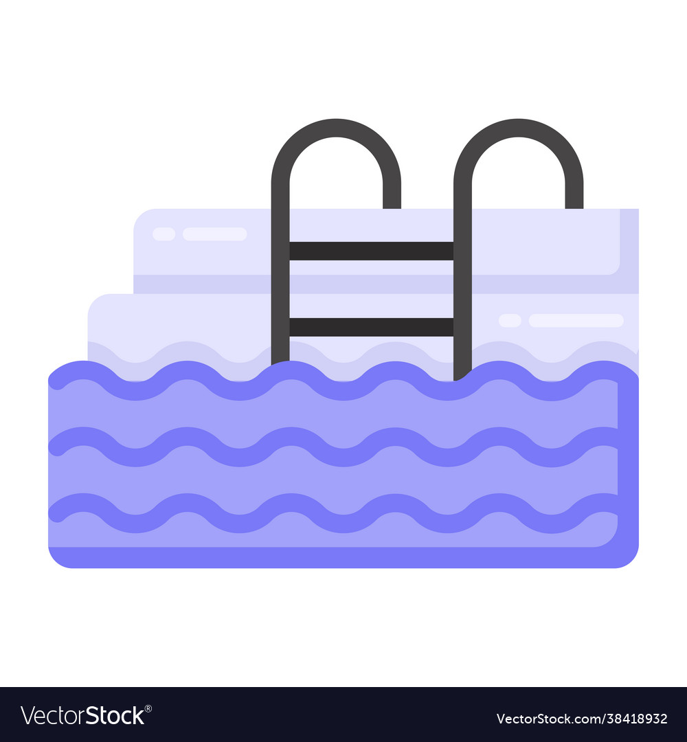 Pool ladder Royalty Free Vector Image - VectorStock