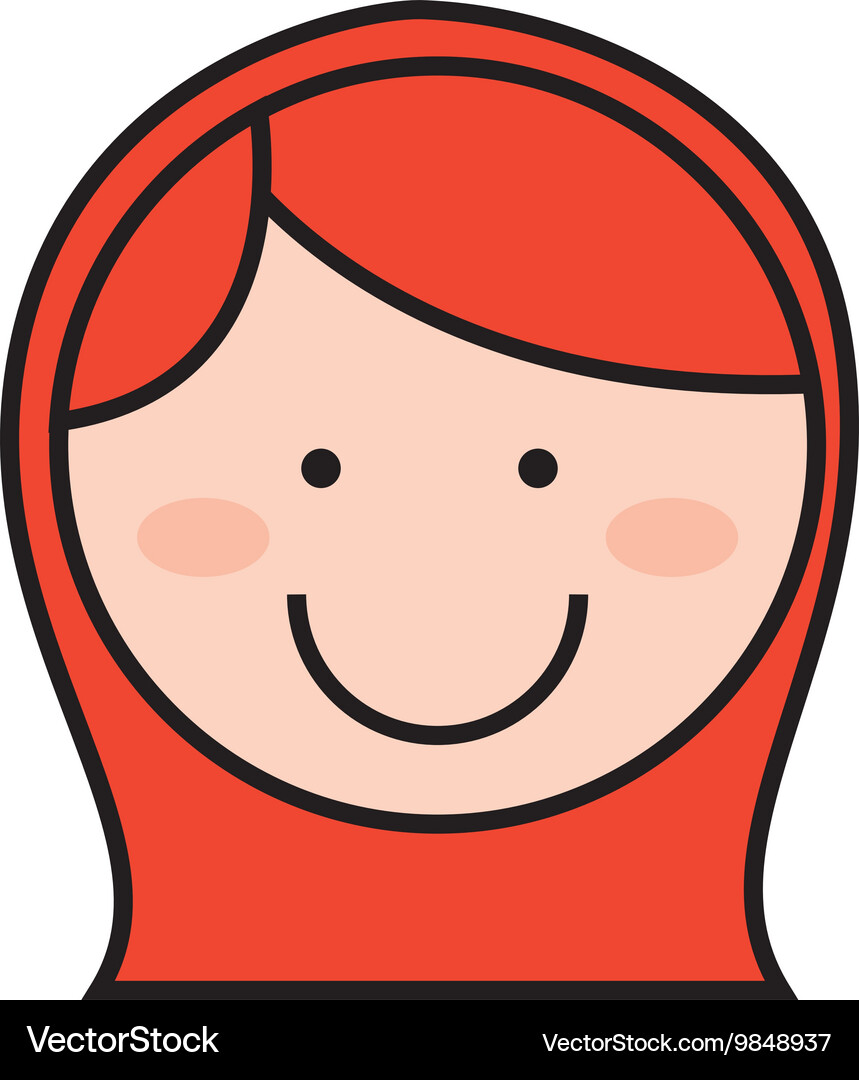 Cartoon girl icon Royalty Free Vector Image - VectorStock