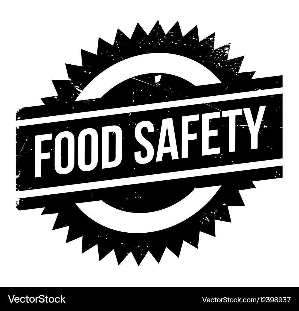 Food safety stamp Royalty Free Vector Image - VectorStock