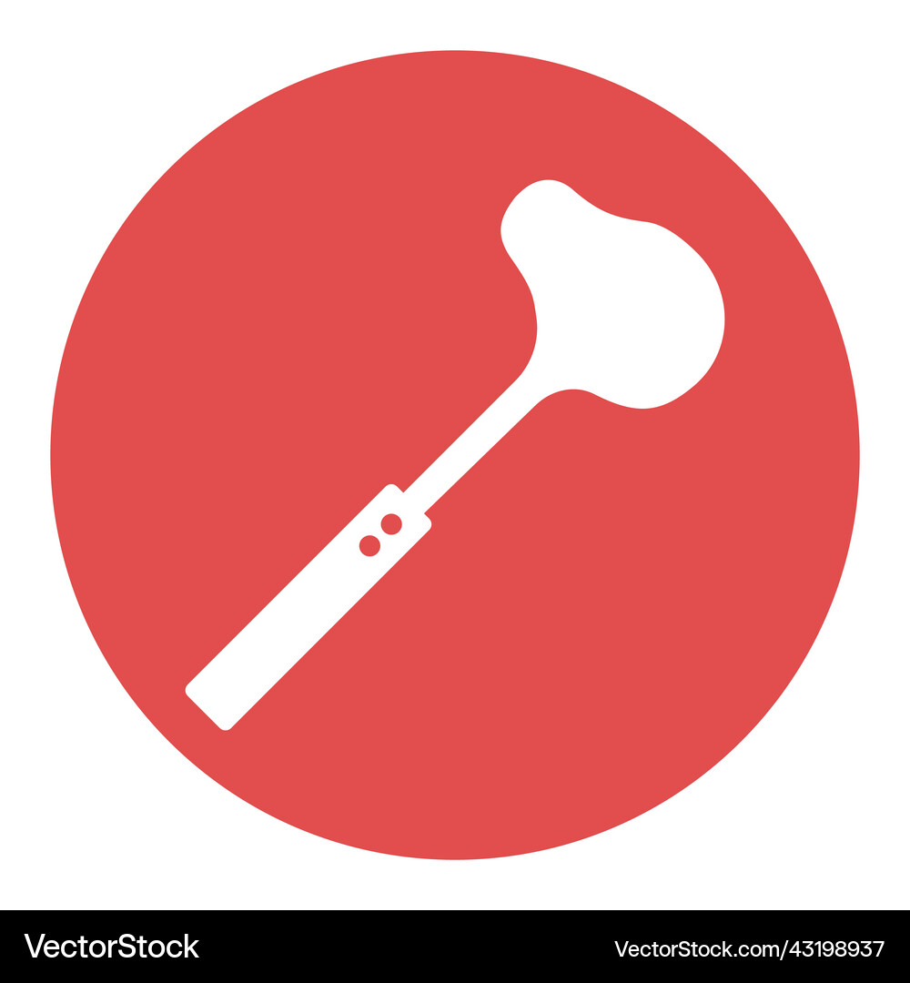 Soup ladle glyph icon kitchen appliances graph Vector Image