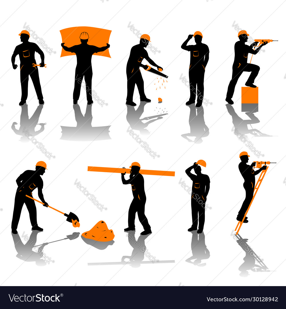 Builders Royalty Free Vector Image - VectorStock