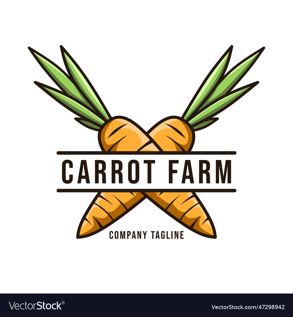 Carrot farm Royalty Free Vector Image - VectorStock