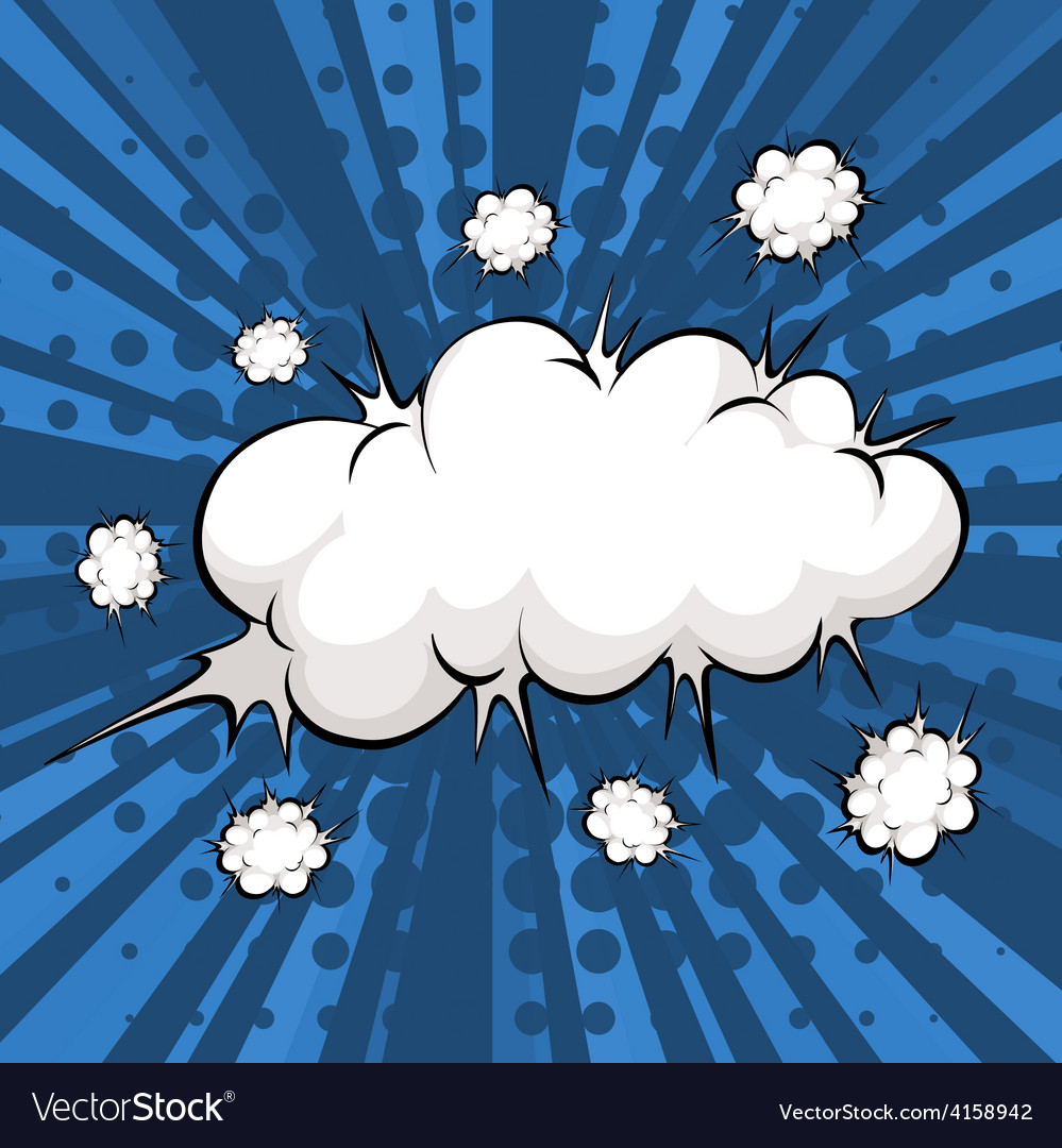 Cloud explosion Royalty Free Vector Image - VectorStock