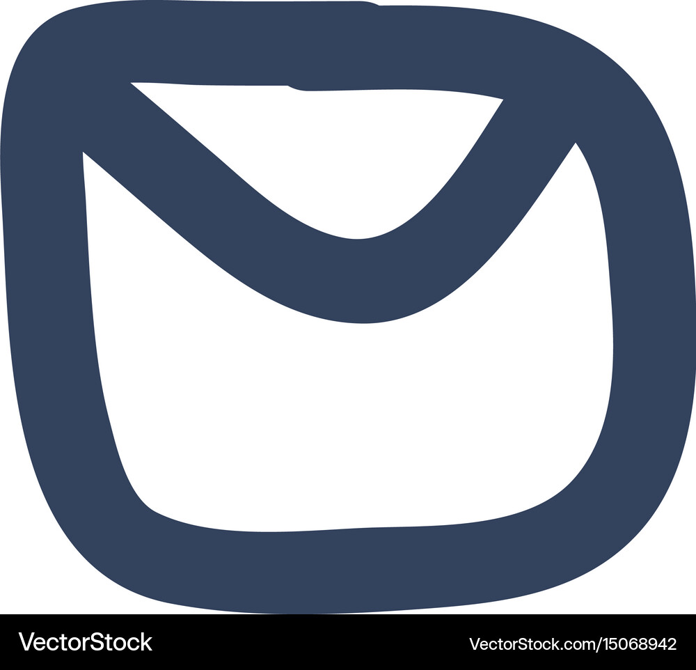 Email doodle symbol Royalty Free Vector Image - VectorStock