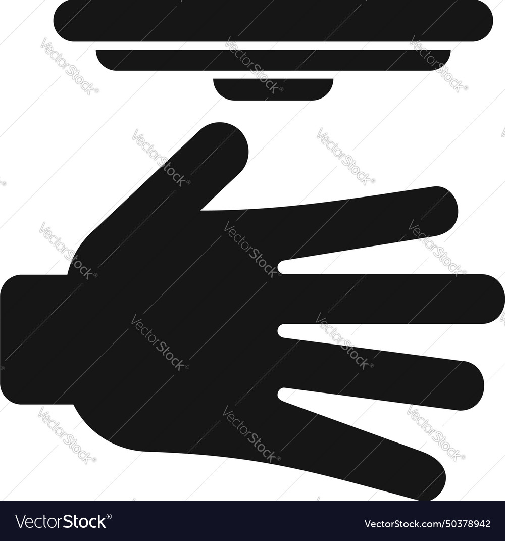 Fast palm scanning icon simple board code Vector Image Fast palm scanning icon simple board code Vector Image