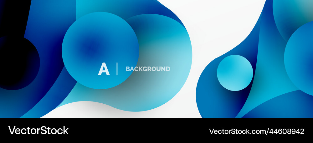 Flowing geometric shapes minimalist abstract Vector Image