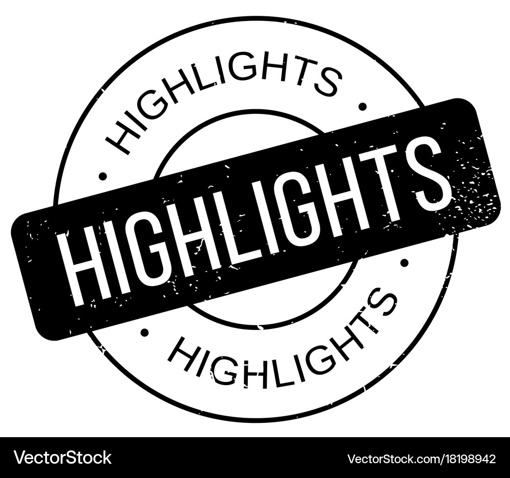 Grunge Highlights Rubber Stamp Royalty Free Vector Image