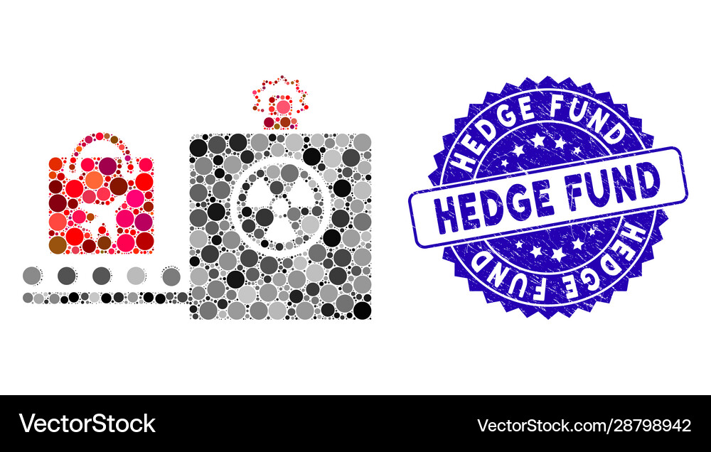 Mosaic baggage screening icon with scratched hedge