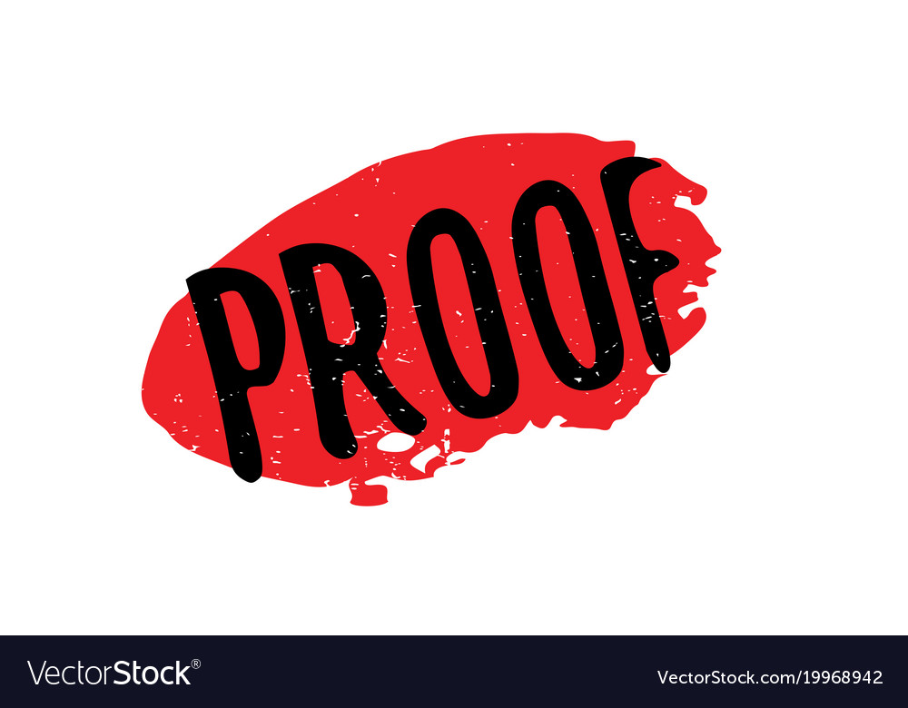 Proof rubber stamp Royalty Free Vector Image - VectorStock