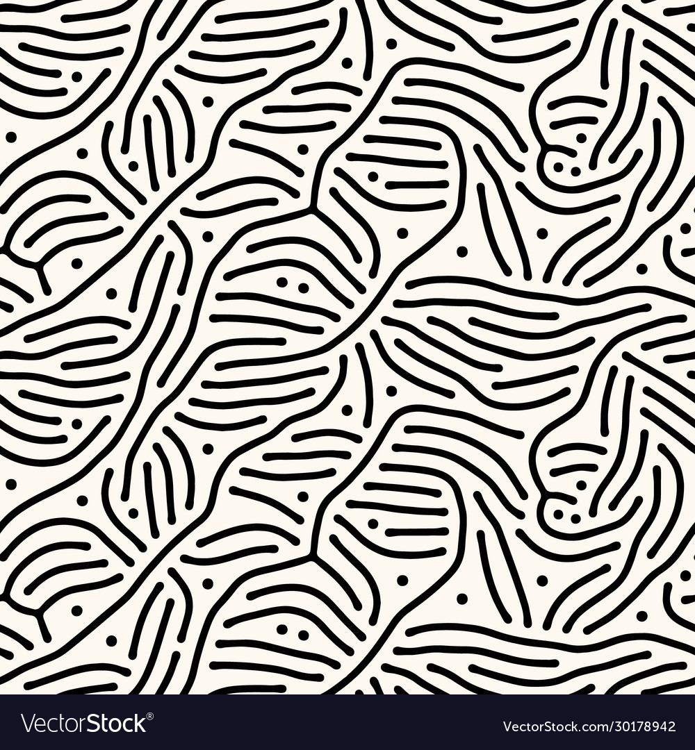 Seamless abstract pattern with lines and Vector Image