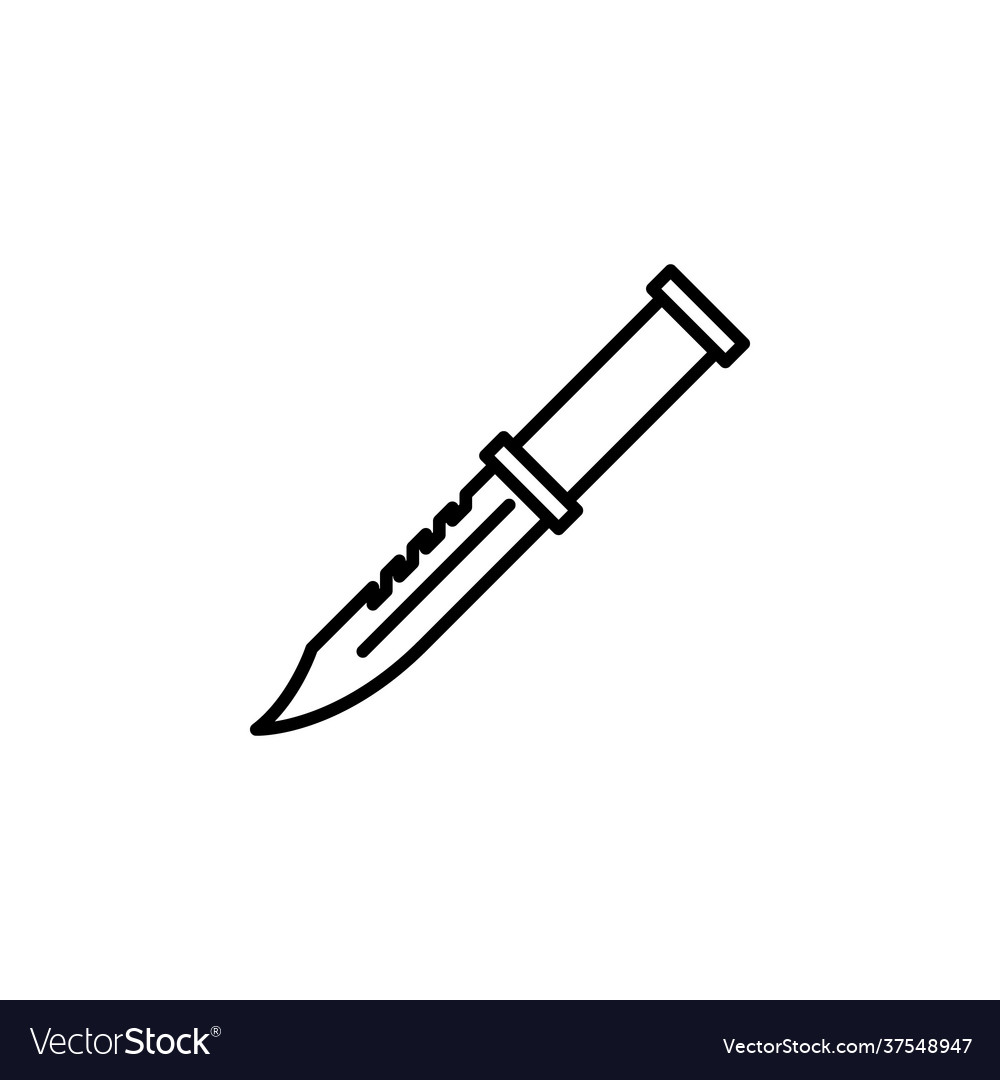 Dagger icon flat Royalty Free Vector Image - VectorStock