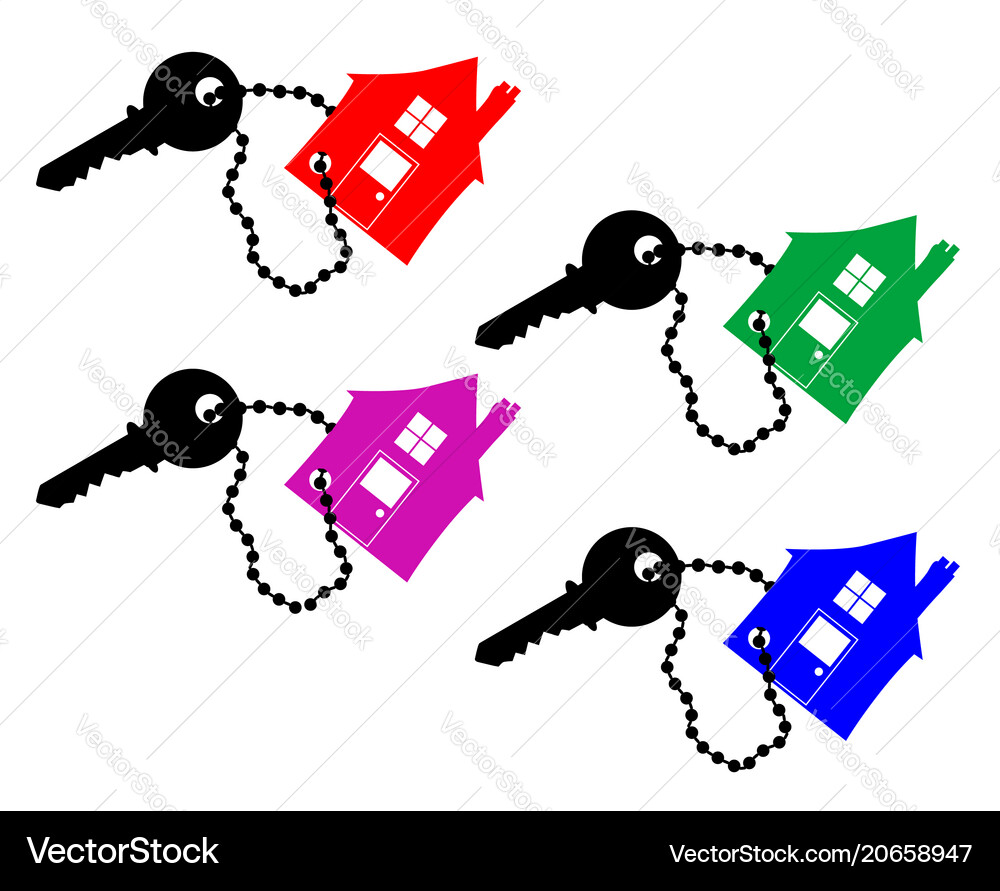 Key to the new house Royalty Free Vector Image
