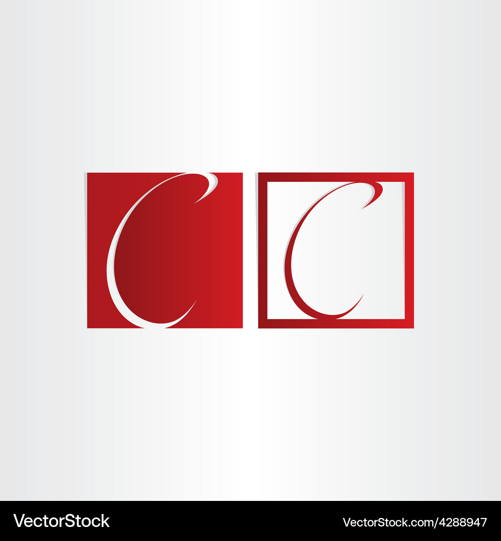 Letter c icons character symbol design Royalty Free Vector