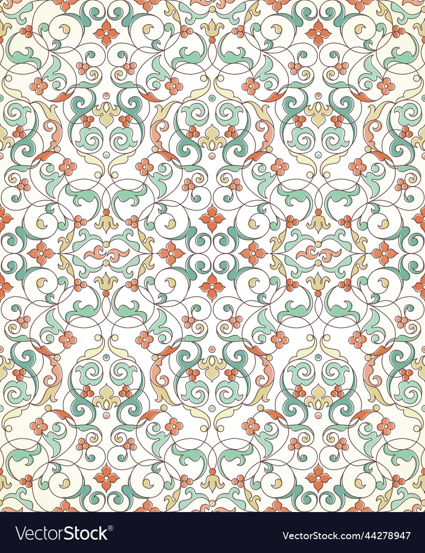 Seamless pattern in eastern style Royalty Free Vector Image