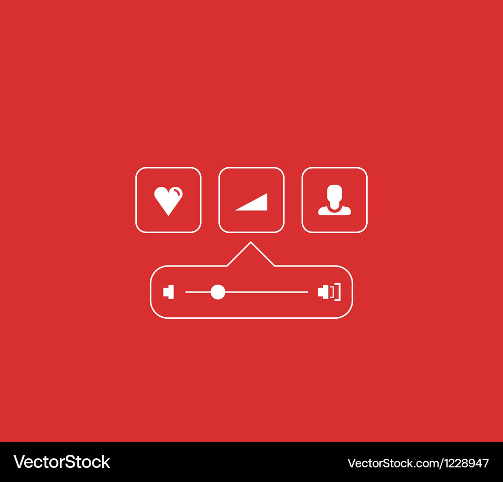 Volume progress bar concept made of lines Vector Image