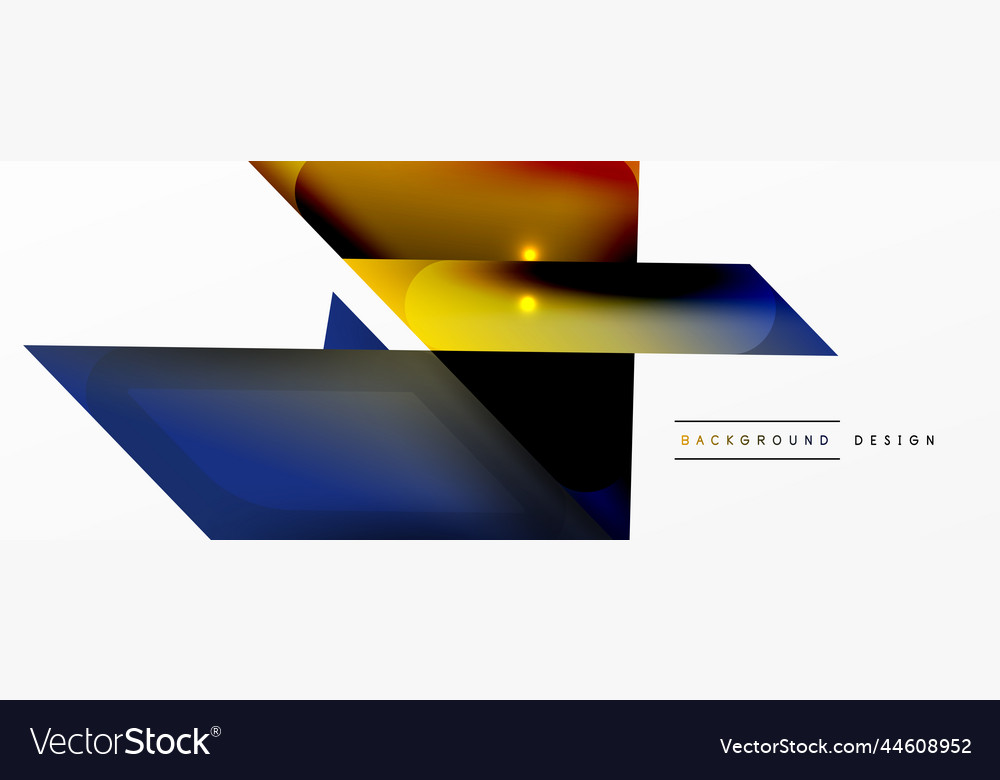 Abstract background simple color geometric shapes Vector Image