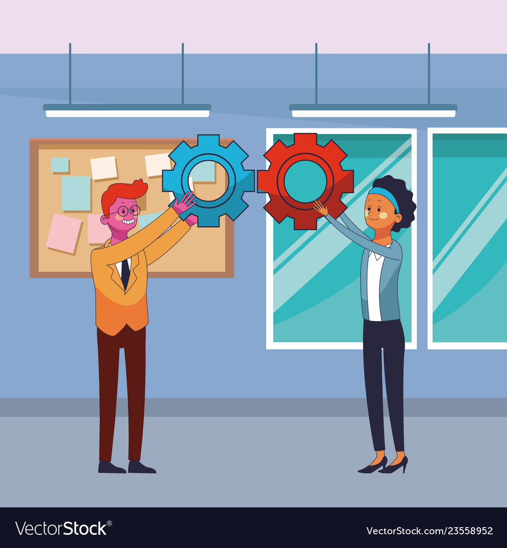 Business coworkers executives Royalty Free Vector Image