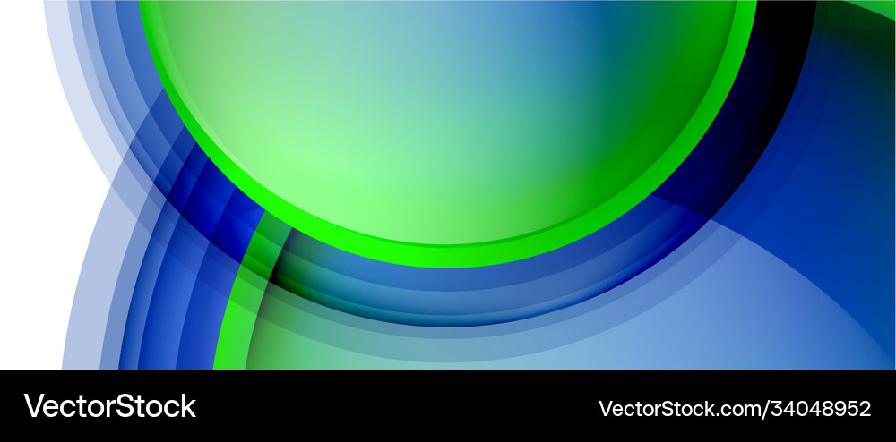 Circles and bubbles abstract background fluid Vector Image