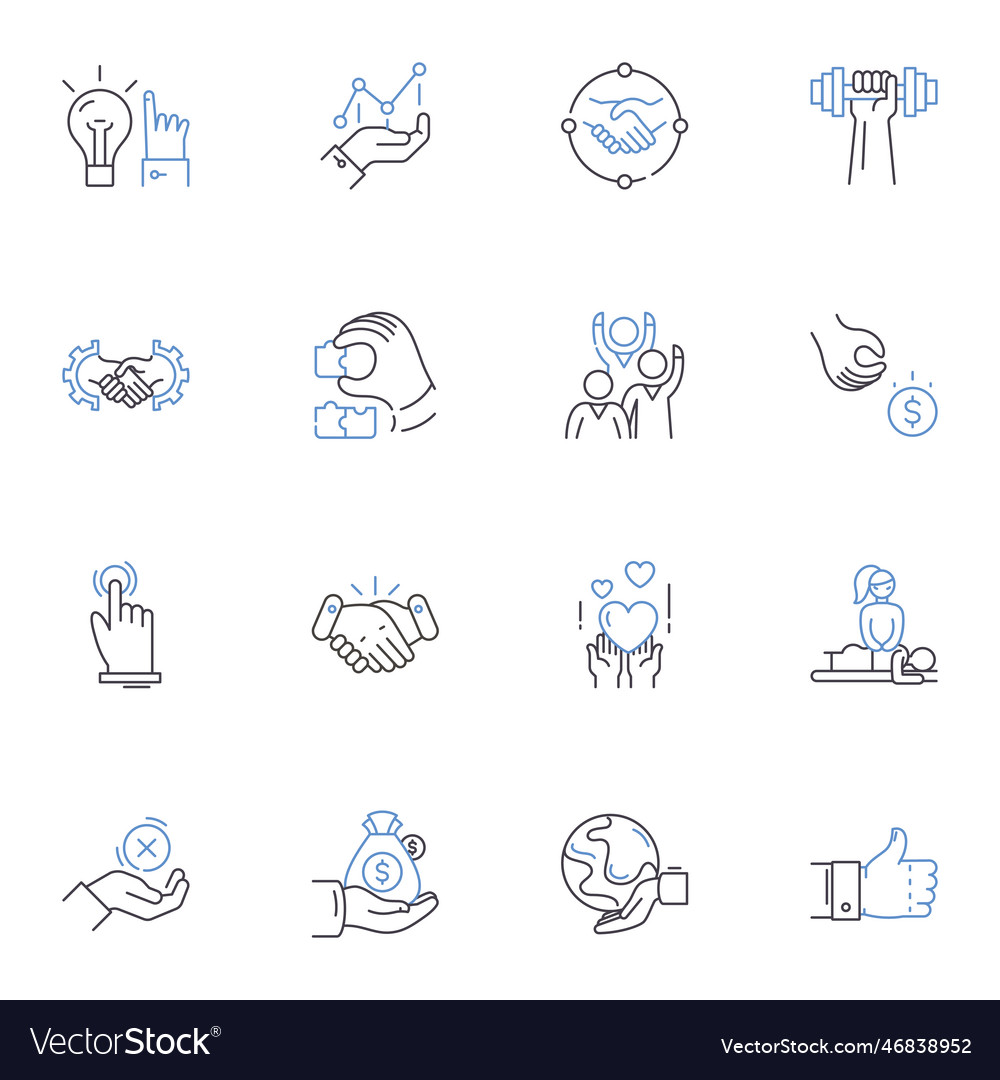Cultural competence line icons collection Vector Image Cultural competence line icons collection Vector Image
