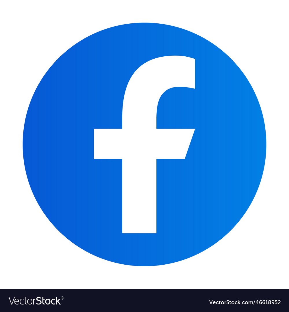 Facebook logo Royalty Free Vector Image - VectorStock