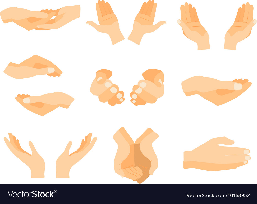 Human hands Royalty Free Vector Image - VectorStock