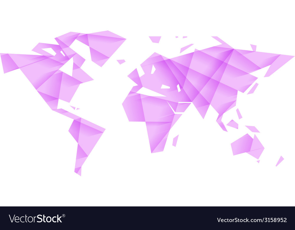 World map Royalty Free Vector Image - VectorStock