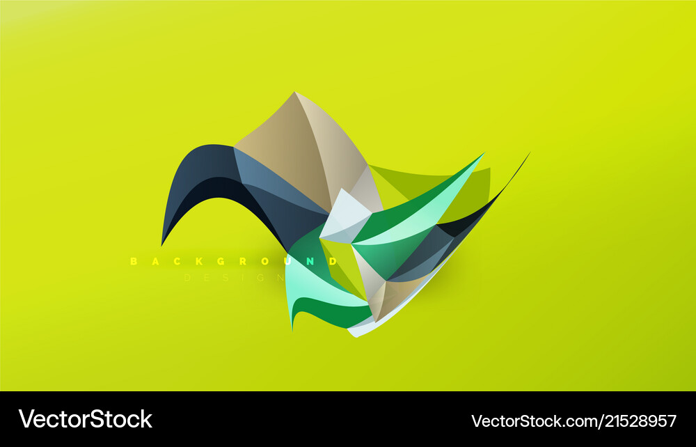 Abstract background - geometric origami style Vector Image