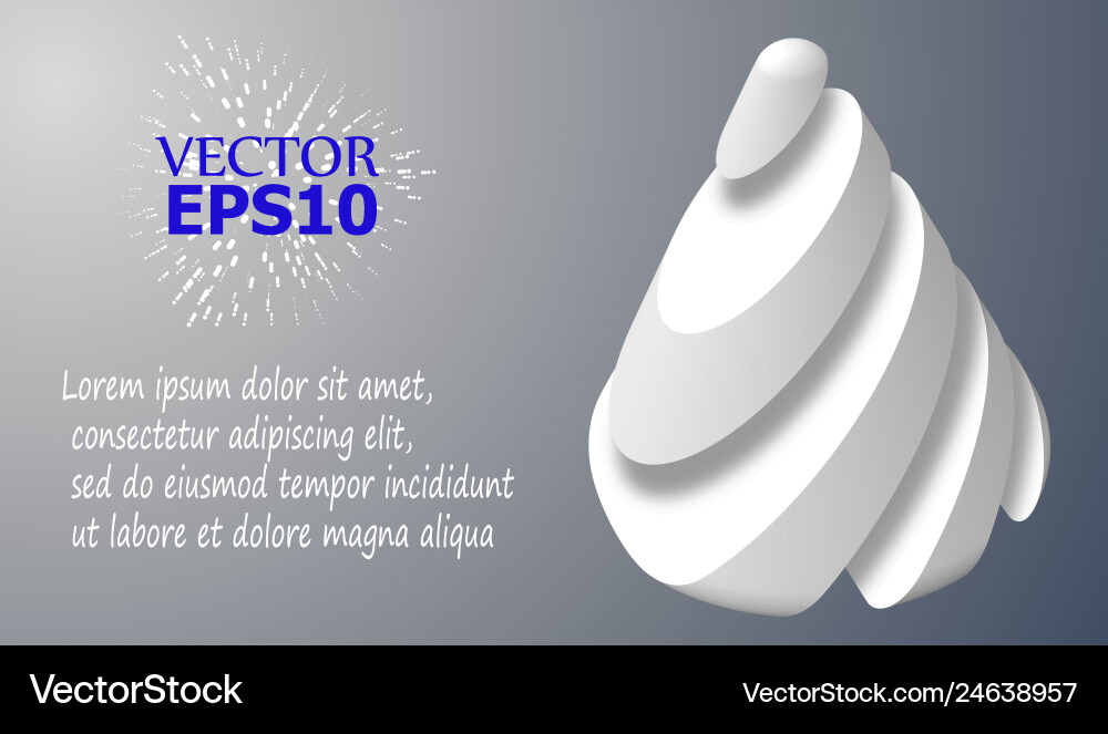 Abstract image of a geometric cut shape Royalty Free Vector