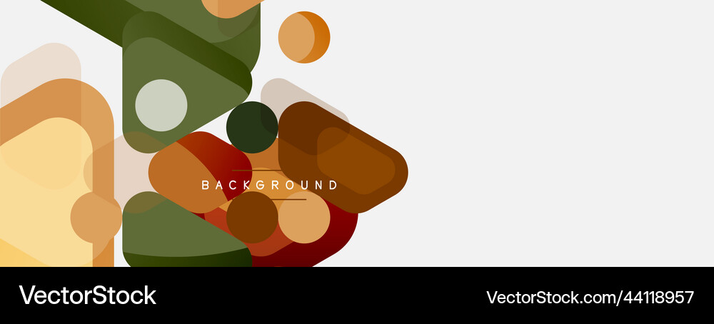 Abstract round geometric shapes and circles Vector Image