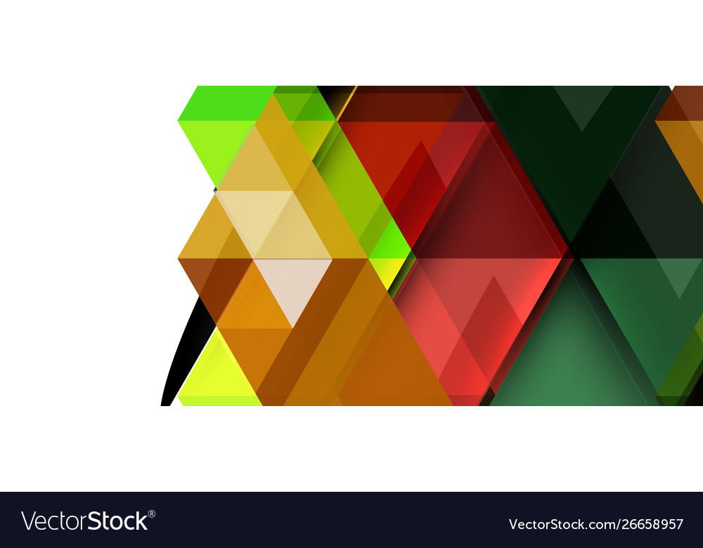 Abstract Triangle Pattern Colorful Backdrop Vector Image