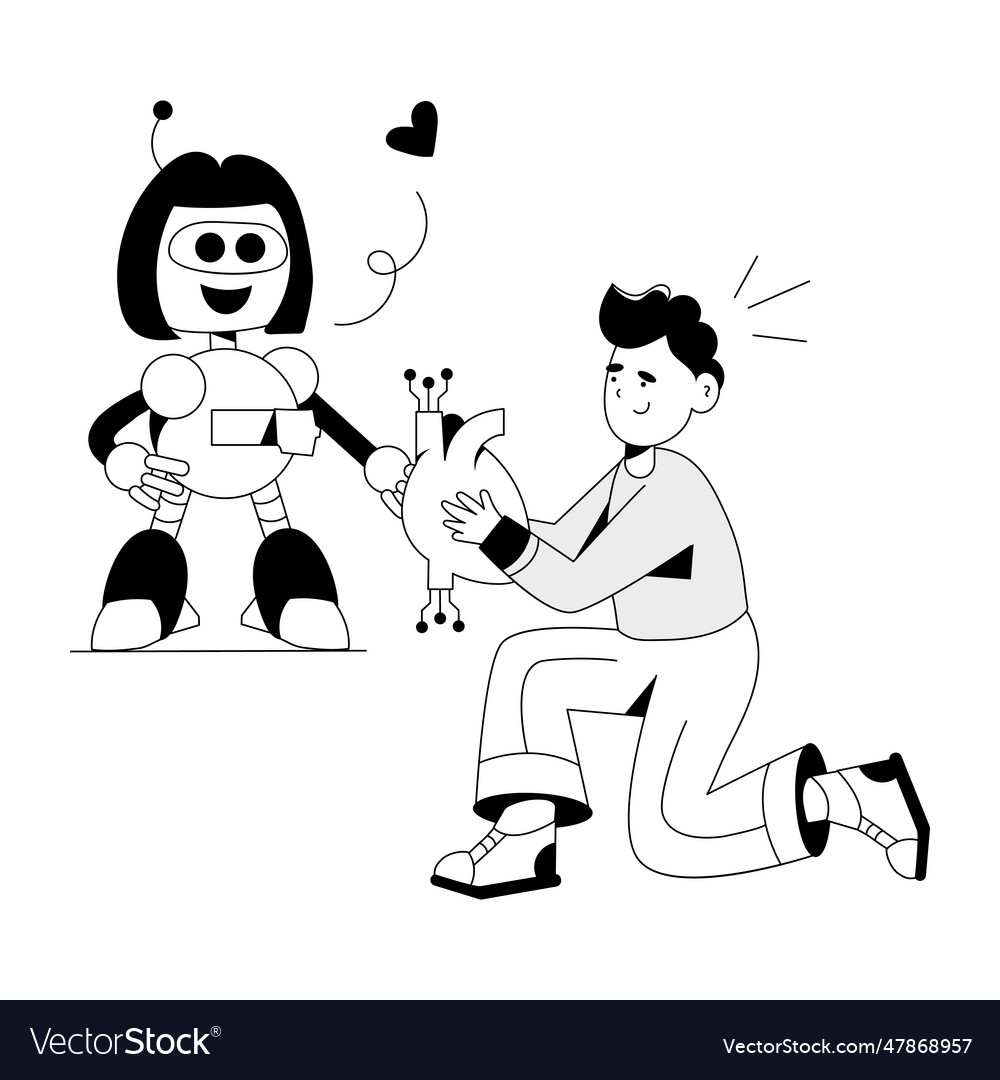 Bot Developer Royalty Free Vector Image Vectorstock