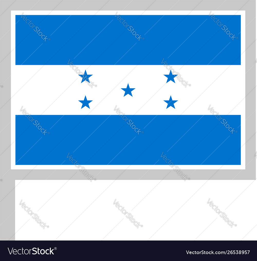Flag on flagpole rectangular shape icon white Vector Image